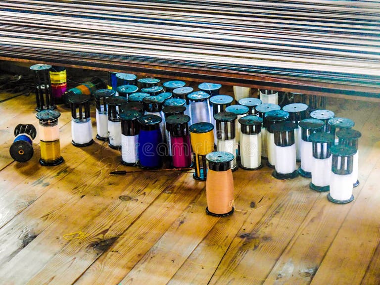 Thread Spindles stock image. Image of work, cloth, thread - 52460629