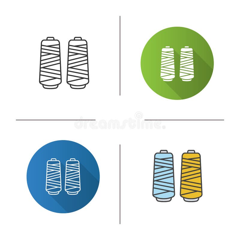 Spool Icon in Filled, Thin Line, Outline and Stroke Style. Vector ...