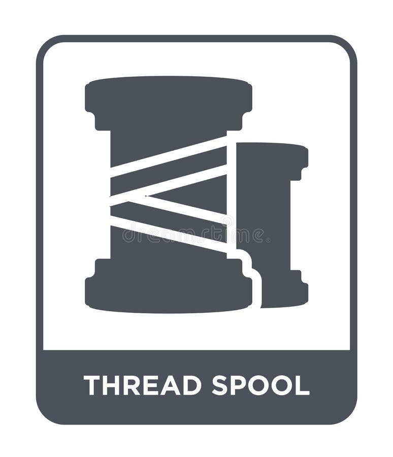 Spool Icon In Trendy Design Style. Spool Icon Isolated On White ...
