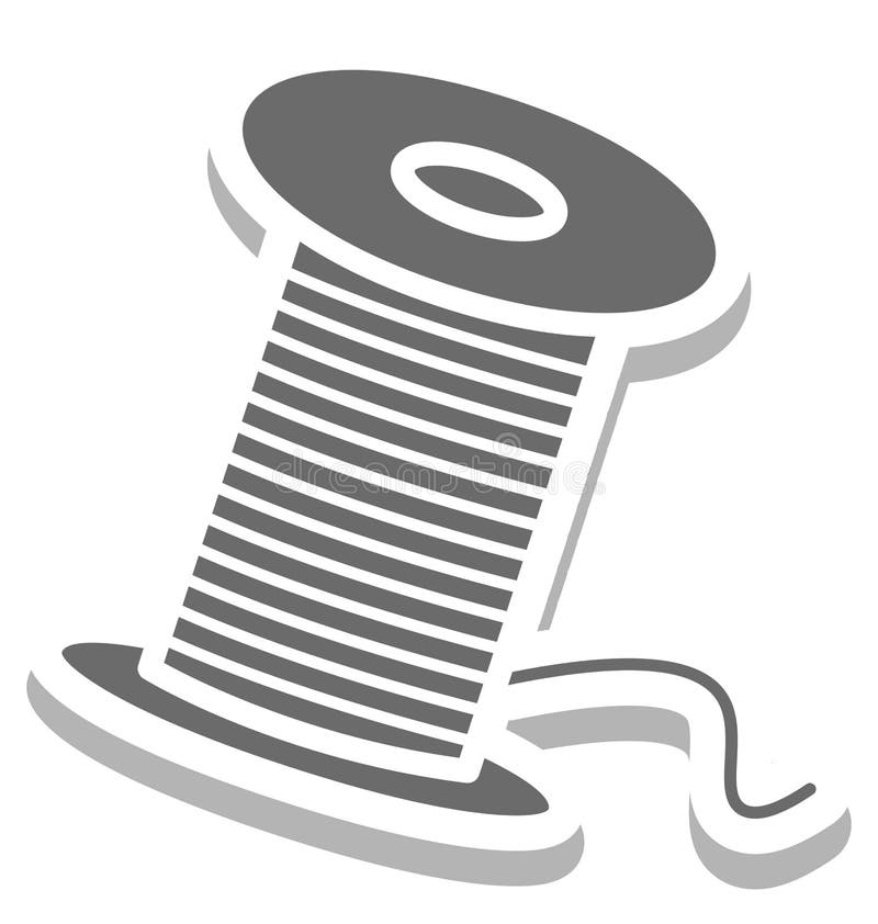 Thread Spool Isolated Vector Icon for Sewing and Tailoring Coin Insert ...