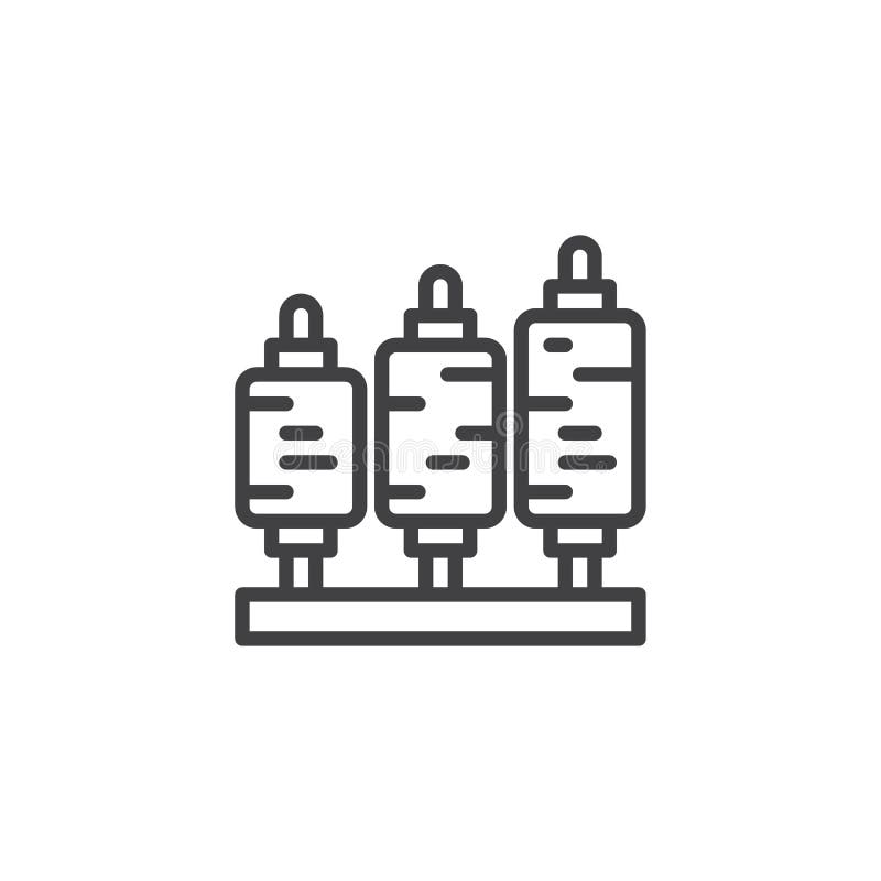 Thread spool outline icon stock vector. Illustration of pixel - 114191283