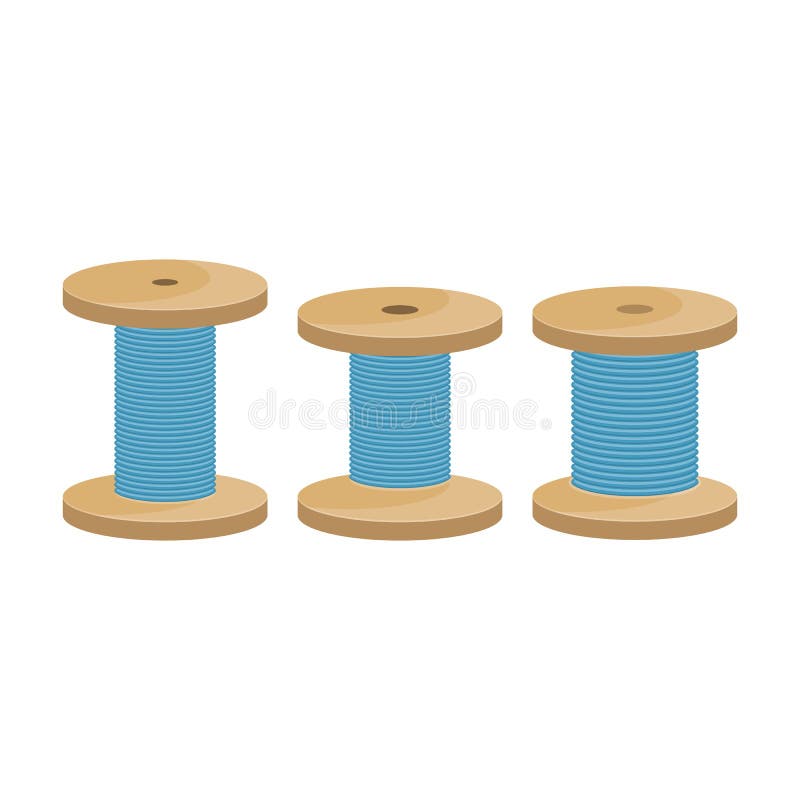 Thread Spool Vector Design Illustration Isolated on White Background ...