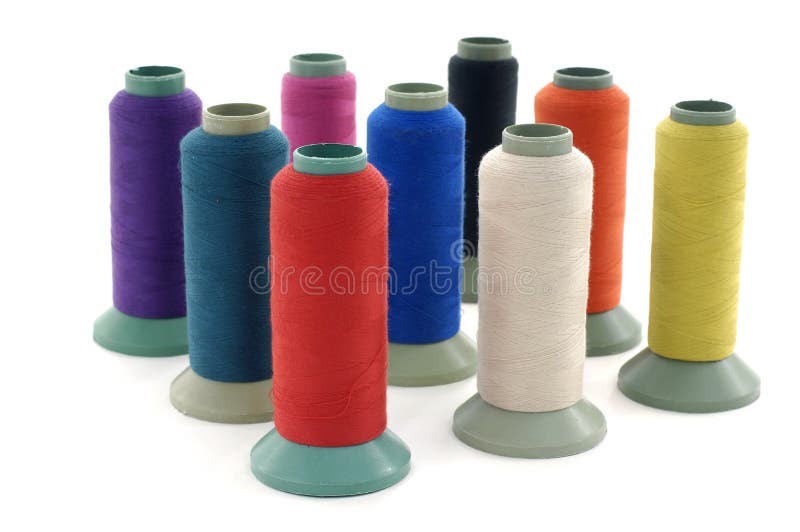 Thread spools stock image. Image of cotton, shuttle, filament - 5567813