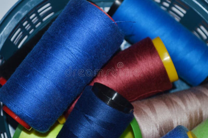 Thread spools stock photo. Image of colorful, color, textile - 91117116