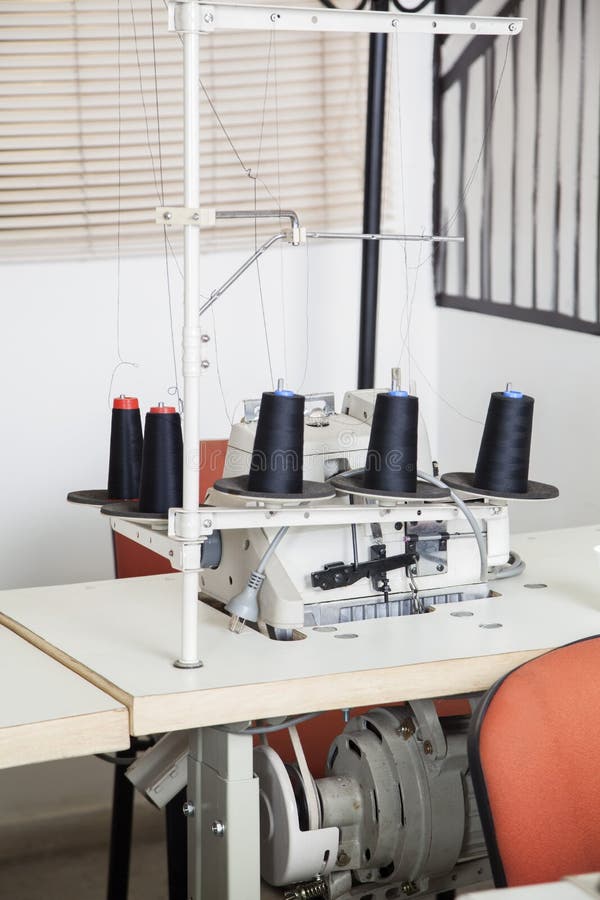 Thread Spools in Sewing Factory Stock Photo - Image of maker, material ...