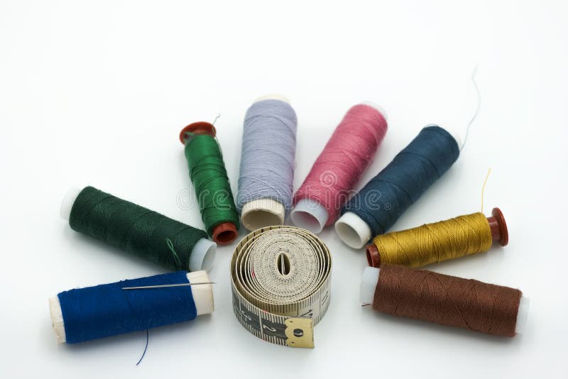 Thread, Tailoring, Handicraft, Tools, Materials, Background, Whi Stock ...