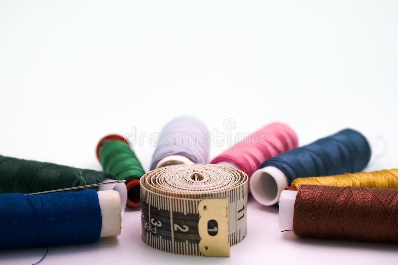 Thread, Tailoring, Handicraft, Tools, Materials, Background, Whi Stock ...