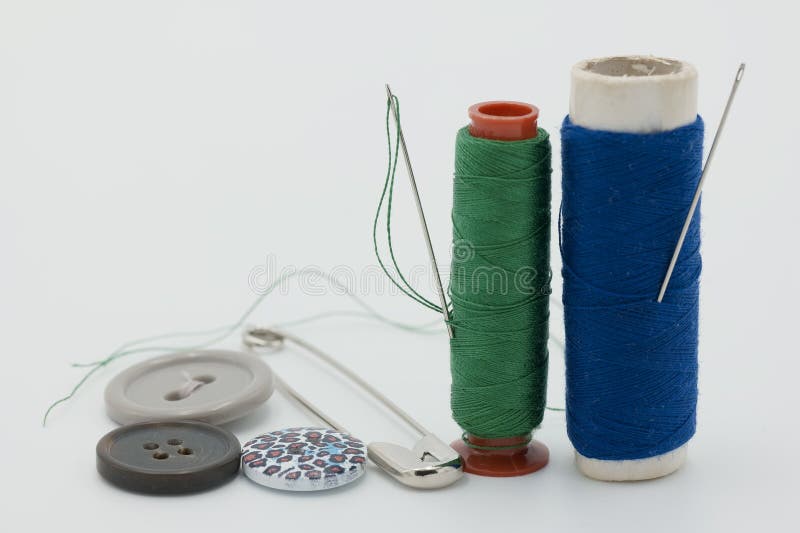 Thread, Tailoring, Handicraft, Tools, Materials, Background, Whi Stock ...