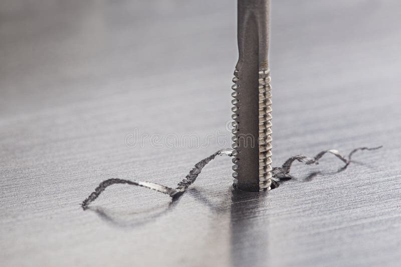 Thread Tap. Tap Drill Steel Billet Stock Image - Image of milling ...