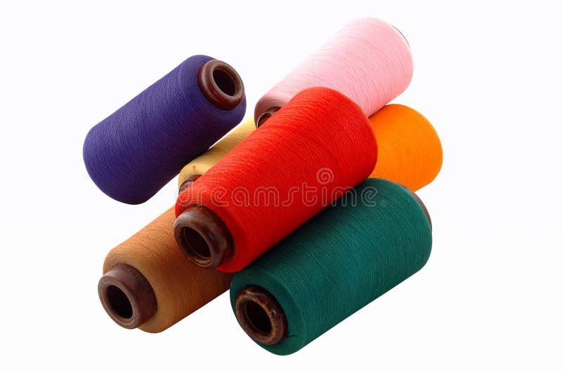 Thread on a White Background Stock Photo - Image of thread, sewing: 7325168
