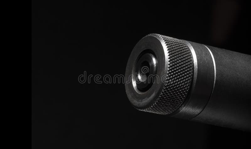 Threaded Barrel Protector Installed on a Rifle Barrel Stock Photo ...