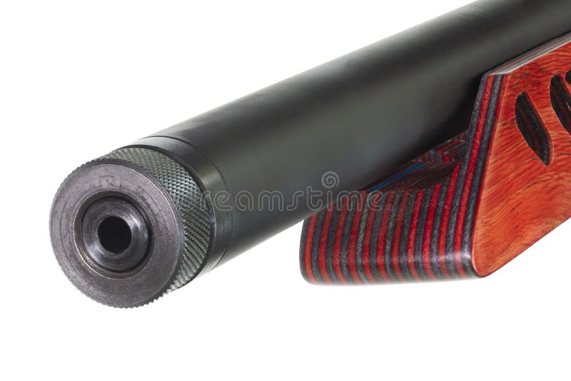 Threaded barrel protector stock image. Image of rifle - 131307763