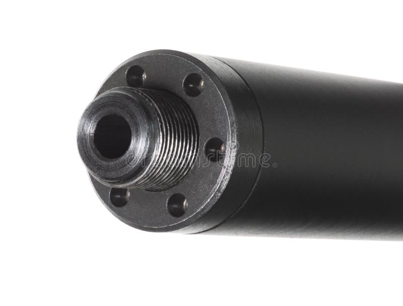 Threaded gun barrel stock photo. Image of gray, weapon - 128055750