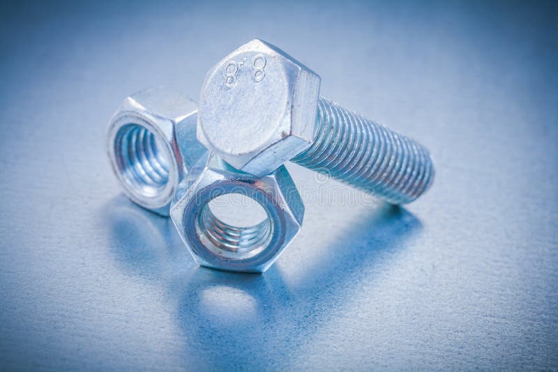 Big threaded bolt close-up stock photo. Image of pipe - 13223374