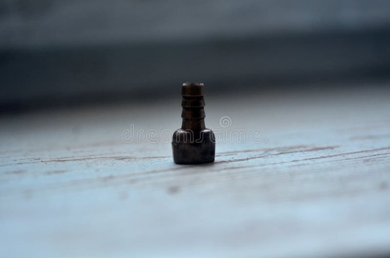 Threaded Brass Tip for Hand Pump Stock Image - Image of replacement ...