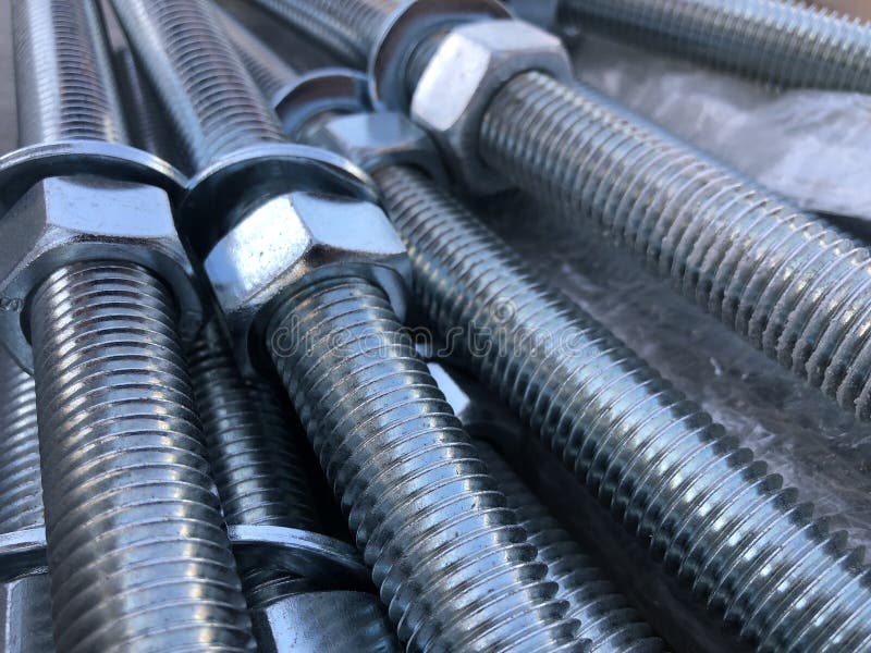 Metal Threaded Couplings Connecting Reinforcing Rebars. Reinforcement ...