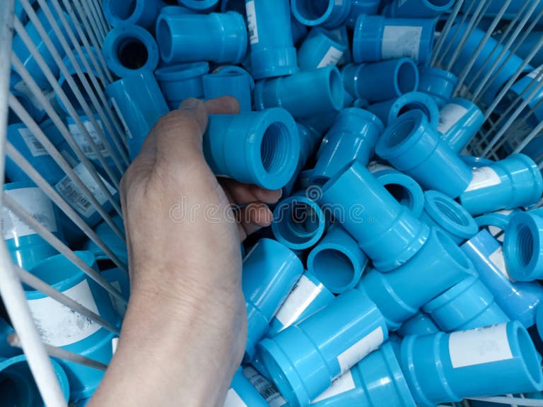 Threaded Joint Inside the Water Pipe Stock Image - Image of color ...