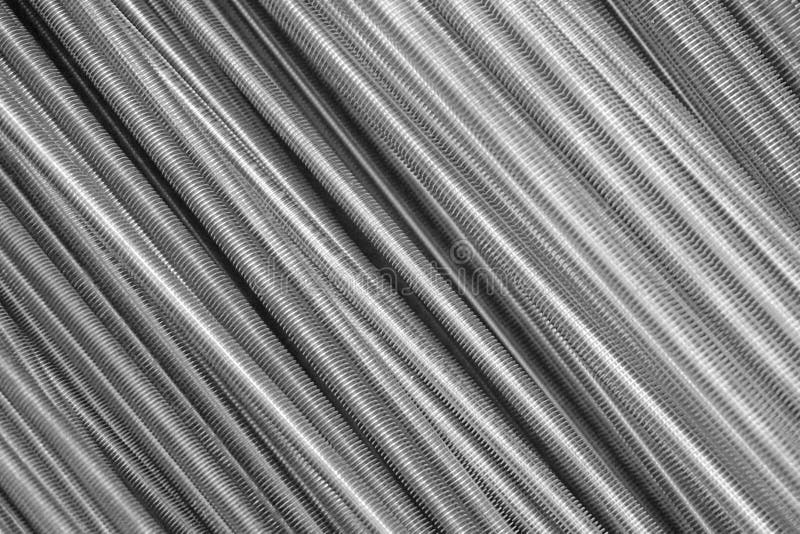 Threaded metal rods stock photo. Image of industry, rods - 166786694