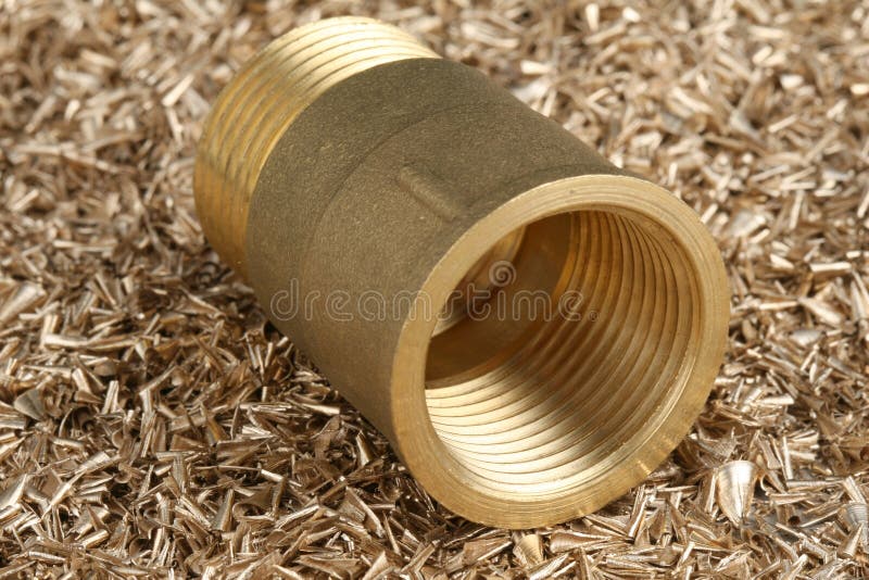 Threaded pipe fitting stock image. Image of piping, fitting - 3137523