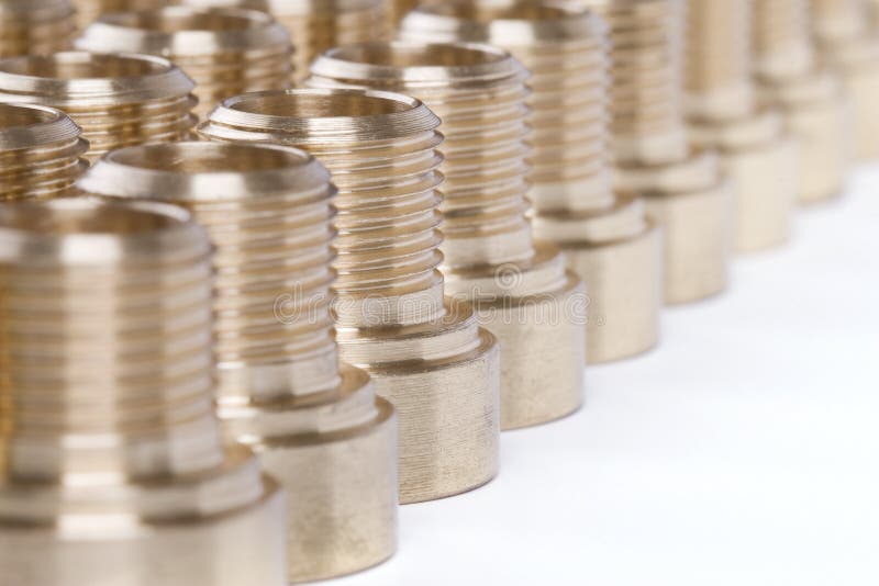 Threaded pipe fittings stock photo. Image of industrial - 7712182