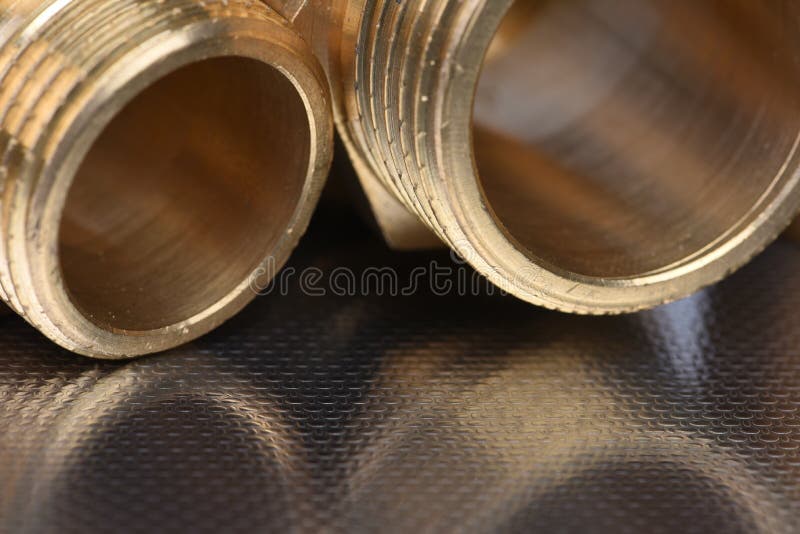 Threaded pipe fittings stock image. Image of equipment - 128975501