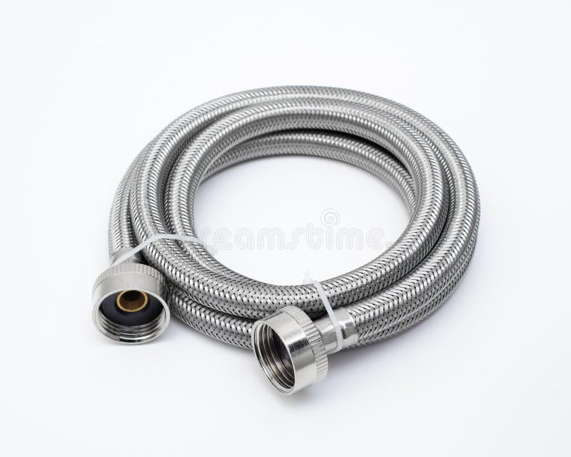 Threaded Plumbing Hose stock photo. Image of flexible - 219250976