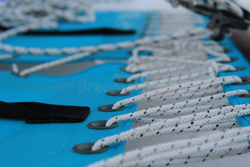 Rope Pattern on a Sail Boat Cover Stock Image - Image of threaded ...