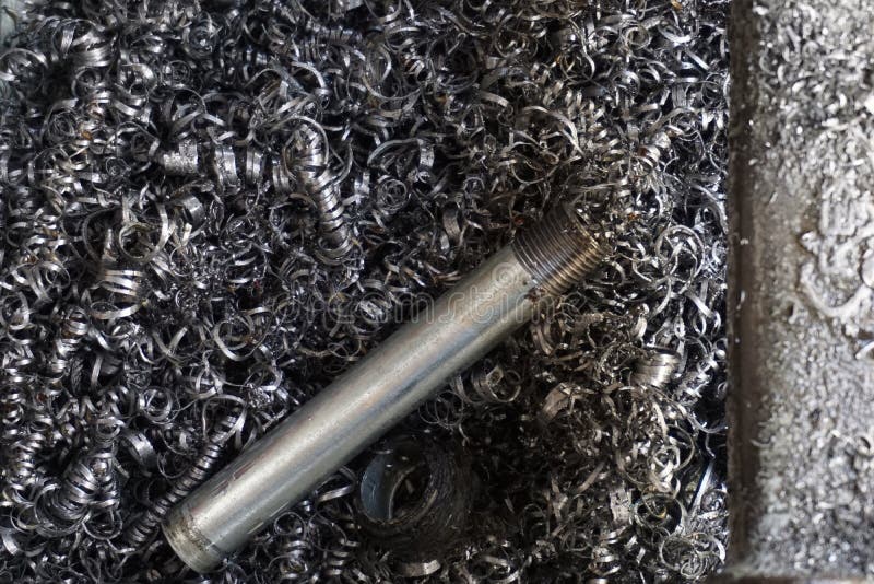 Threaded round tube stock photo. Image of shaft, shaping - 61160444