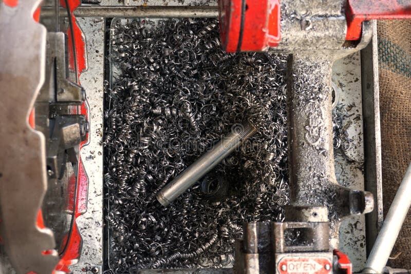 Threaded round tube stock image. Image of process, shaping - 61160745