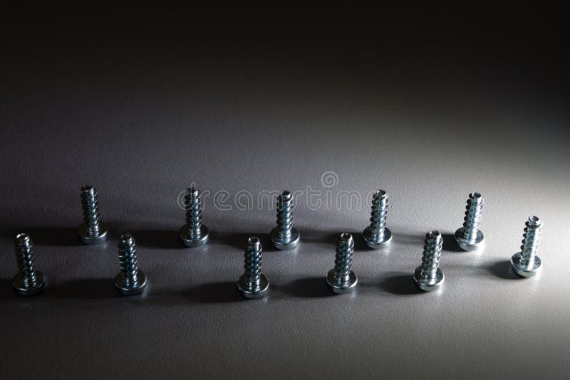 Threaded screws stock photo. Image of thread, helical - 55406752
