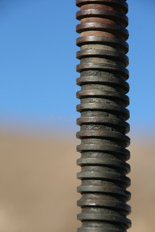 Threaded Shaft stock image. Image of long, metal, spiral - 229861235