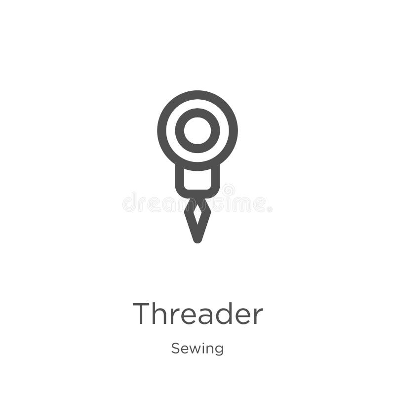 Thimble Icon Vector from Handcrafts Collection. Thin Line Thimble ...