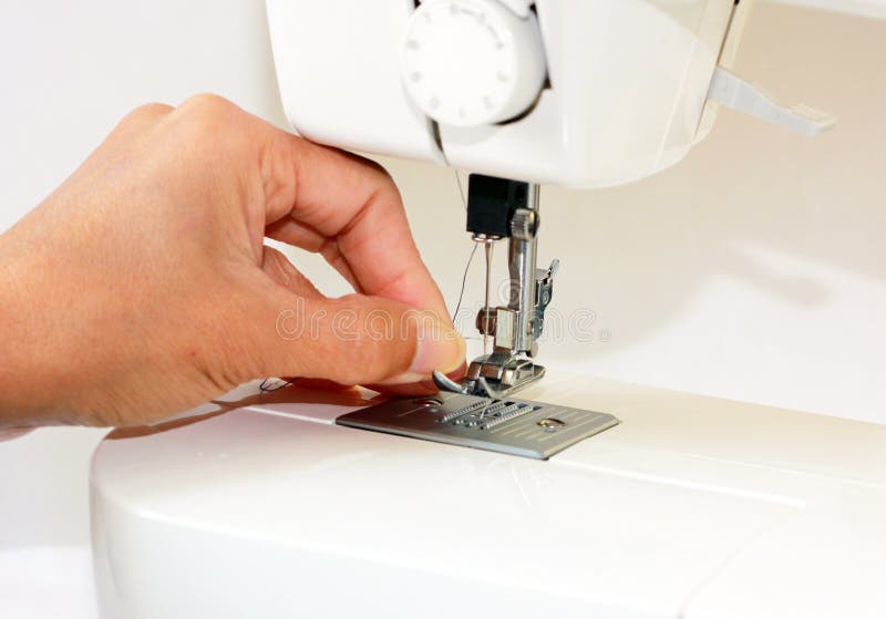 Threading a Needle stock image. Image of craft, dressmaker - 15089967