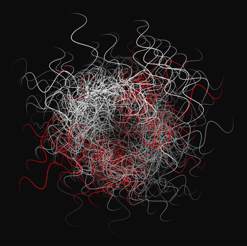 Vector messy threads stock vector. Illustration of needlecraft - 18414828