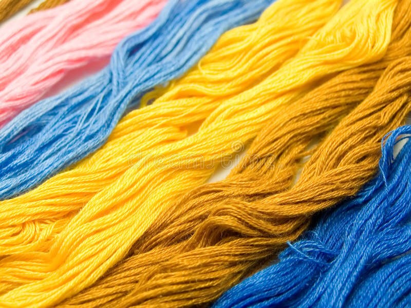 Braid of colourful threads stock photo. Image of handicraft - 19580172