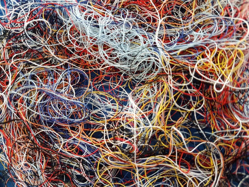 Threads Abstract Color Textile Texture Background Stock Photo - Image ...
