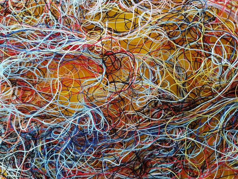 Rainbow Threads Abstract stock illustration. Illustration of form - 6368631