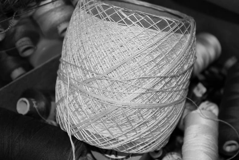 Threads. Black and White Photo Stock Image - Image of natural, colorful ...