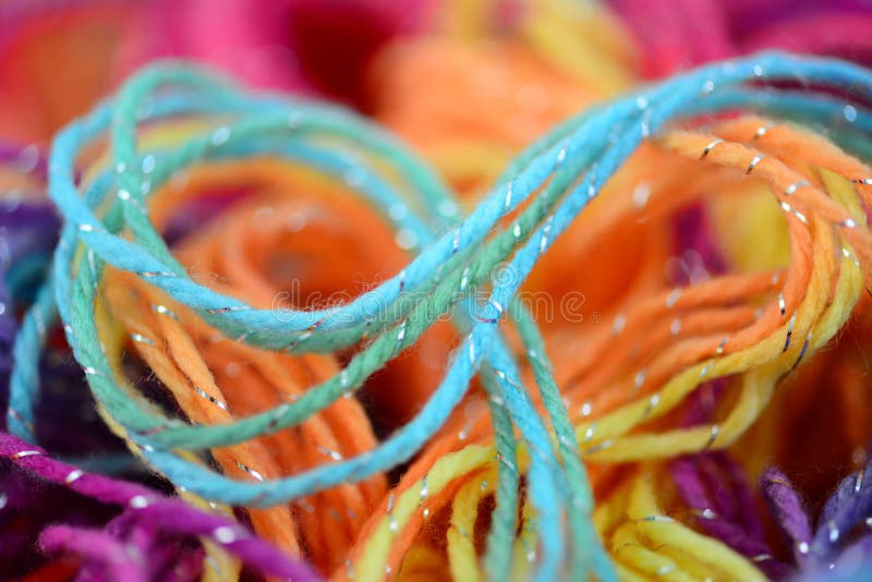 Threads close up stock image. Image of color, yarn, colourful - 28271827