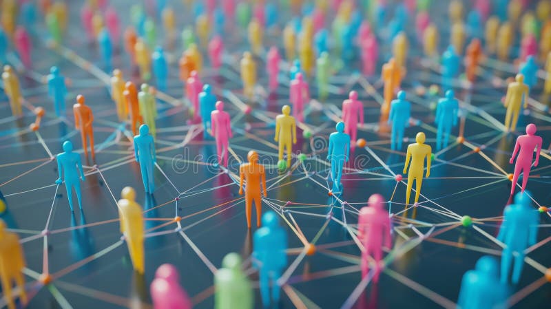 Threads of Connectivity: Unveiling the Social Network Stock Photo ...