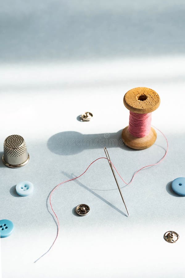 Stitching Tools. Various Tailoring Instruments Stock Image - Image of ...