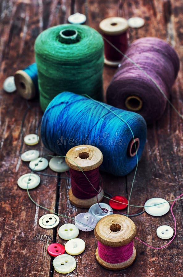 Threads stock photo. Image of colored, material, sewing - 45936056