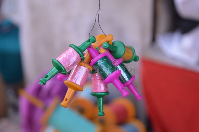 Threads for kites stock photo. Image of pink, manja, traditional - 56518824