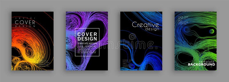Threads-line Conceptual Design. Minimal Covers Design. Colorful ...