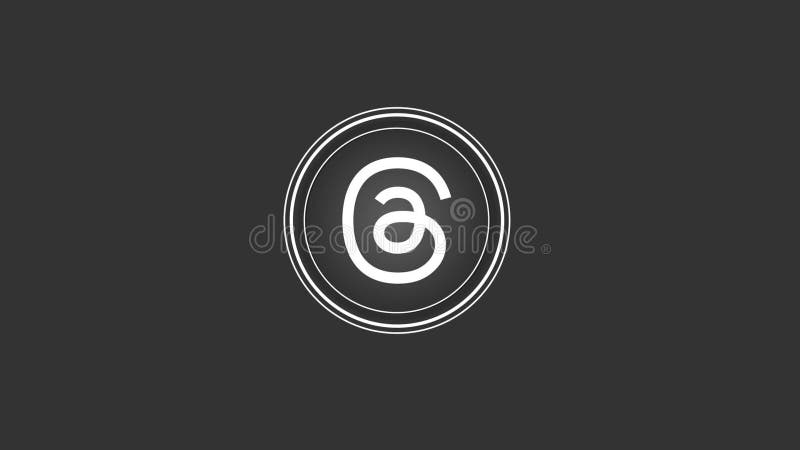 Threads Logo Picture on a White Background, the Appearance of a Running ...