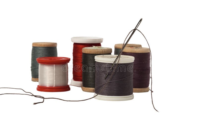 Threads with needle stock photo. Image of group, reel - 11903002