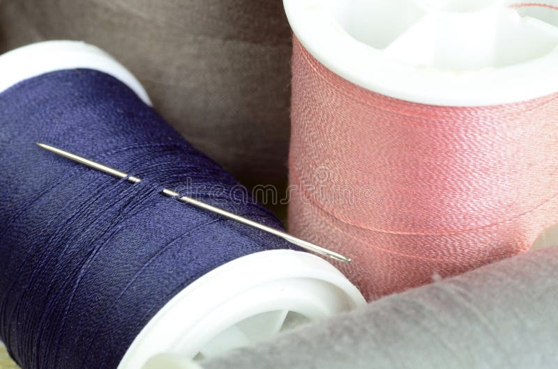 Threads and needles stock image. Image of tailors, sewing - 32426081