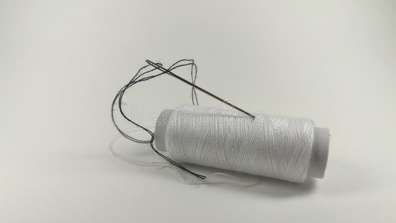Threads and Needles. Sewing Clothes Stock Image - Image of fabric ...