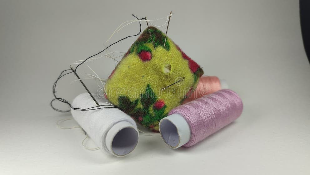 Threads and Needles. Sewing Clothes Stock Image - Image of surgeon ...