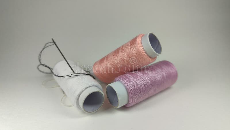 Threads and Needles. Sewing Clothes Stock Image - Image of nose, thread ...